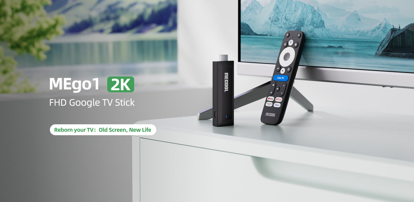 MECOOL MEgo1 2K FHD Google TV Stick